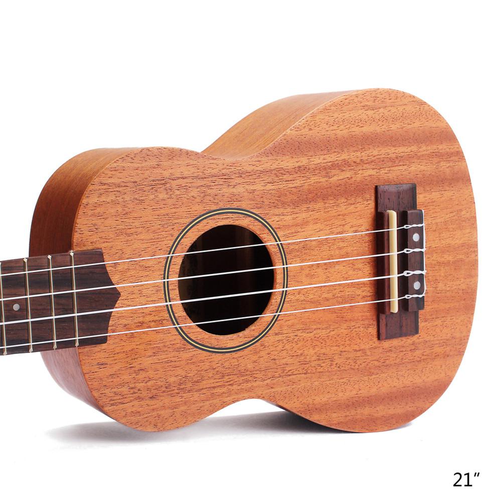 21 Inch Acoustic Ukulele Sapele Soprano Four Strin... – Grandado