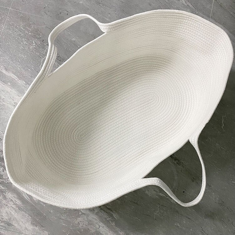 Portable Baby Moses Basket Cotton Rope Woven Crib ... – Grandado