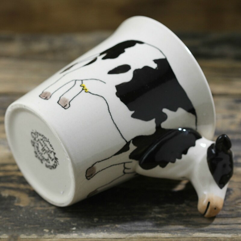3D Animal Mug Hand-painted Cow Coffee Cup Cartoon ... – Grandado