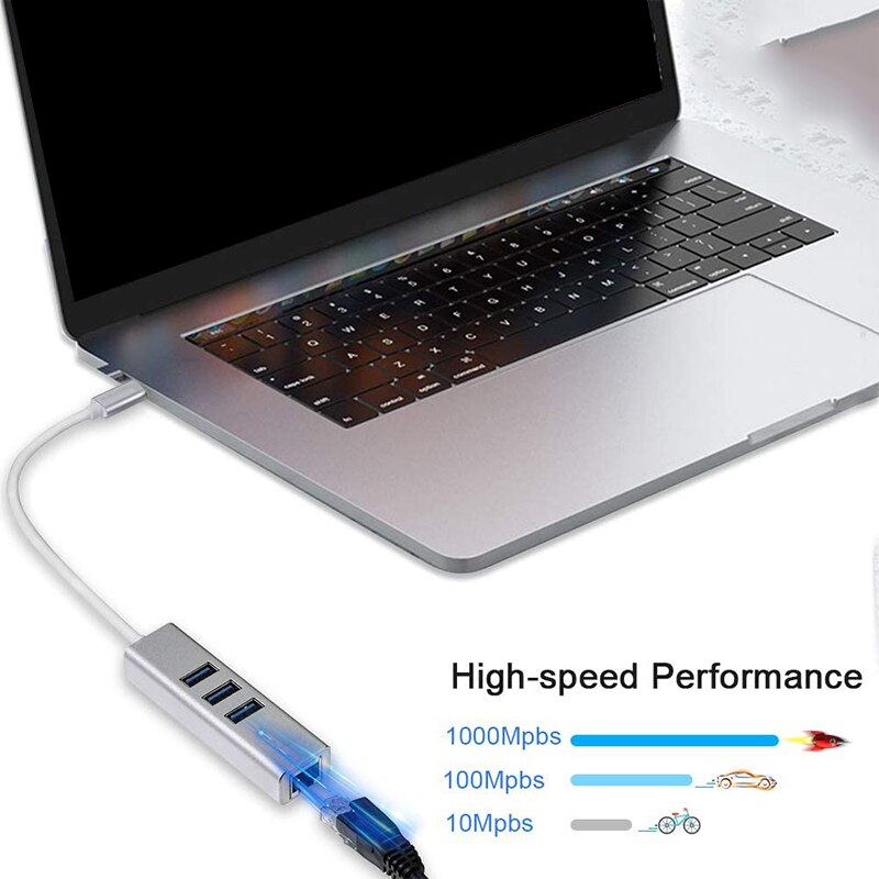 4-In-1 USB 3.0 to Ethernet Adapter,with RJ45 10/10... – Grandado