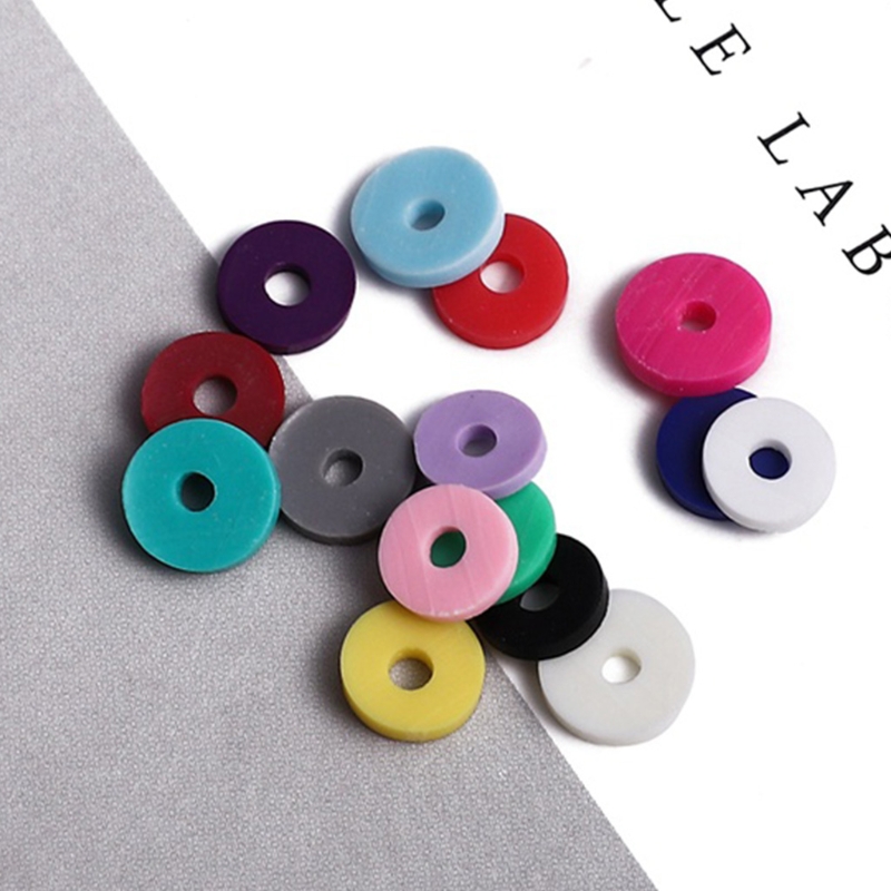 Flat Round Clay Beads for Jewelry Making Necklaces... – Grandado