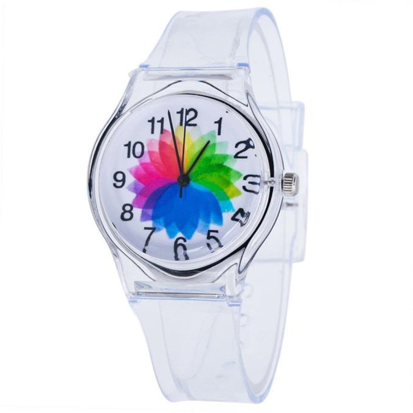 Kids Watches Lovely Cute Pure Color Silicone Rubbe... – Grandado