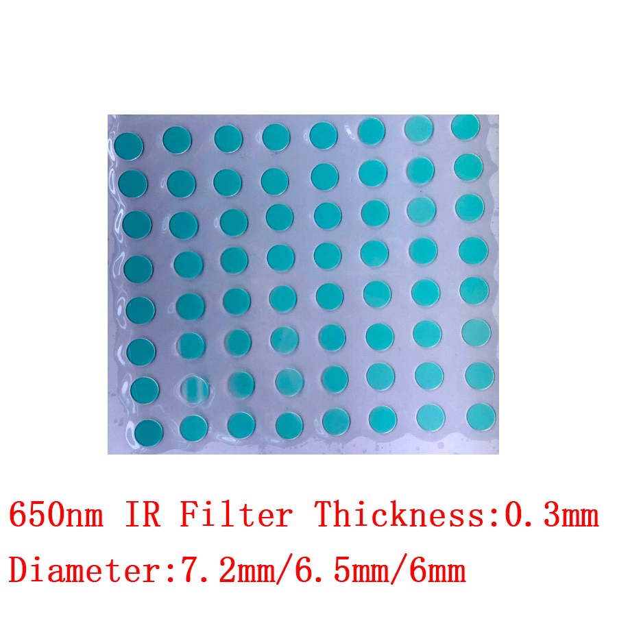 650nm IR Filter Durchmesser 6mm/6,5mm/7,2mm Dicke ... – Vicedeal