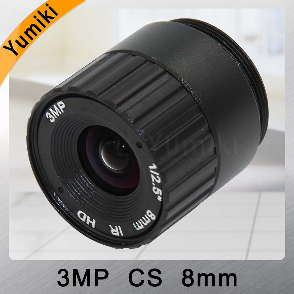Yumiki 8mm 3mp cctv linse 1/2.5 '' f1.4 cs fast ... – Vicedeal