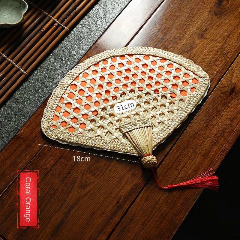 Traditional Chinese Style Handmade Palm Fan Natura... – Grandado