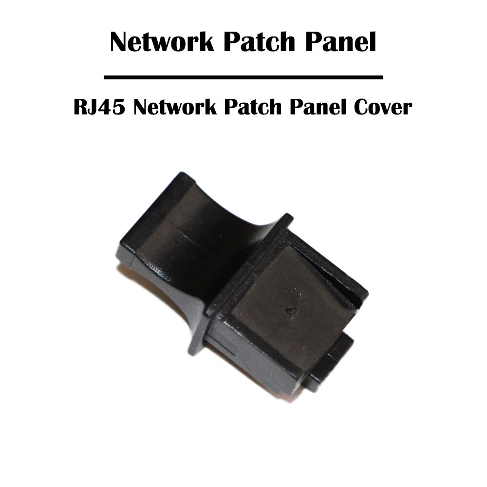 100 Pieces Network Patch Panel Cover For 8 Ports 1 Vicedeal