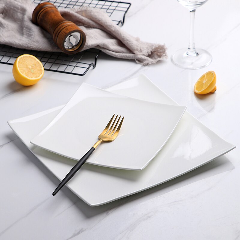 Japanese style Tableware ceramic Plate For home Wh... – Grandado