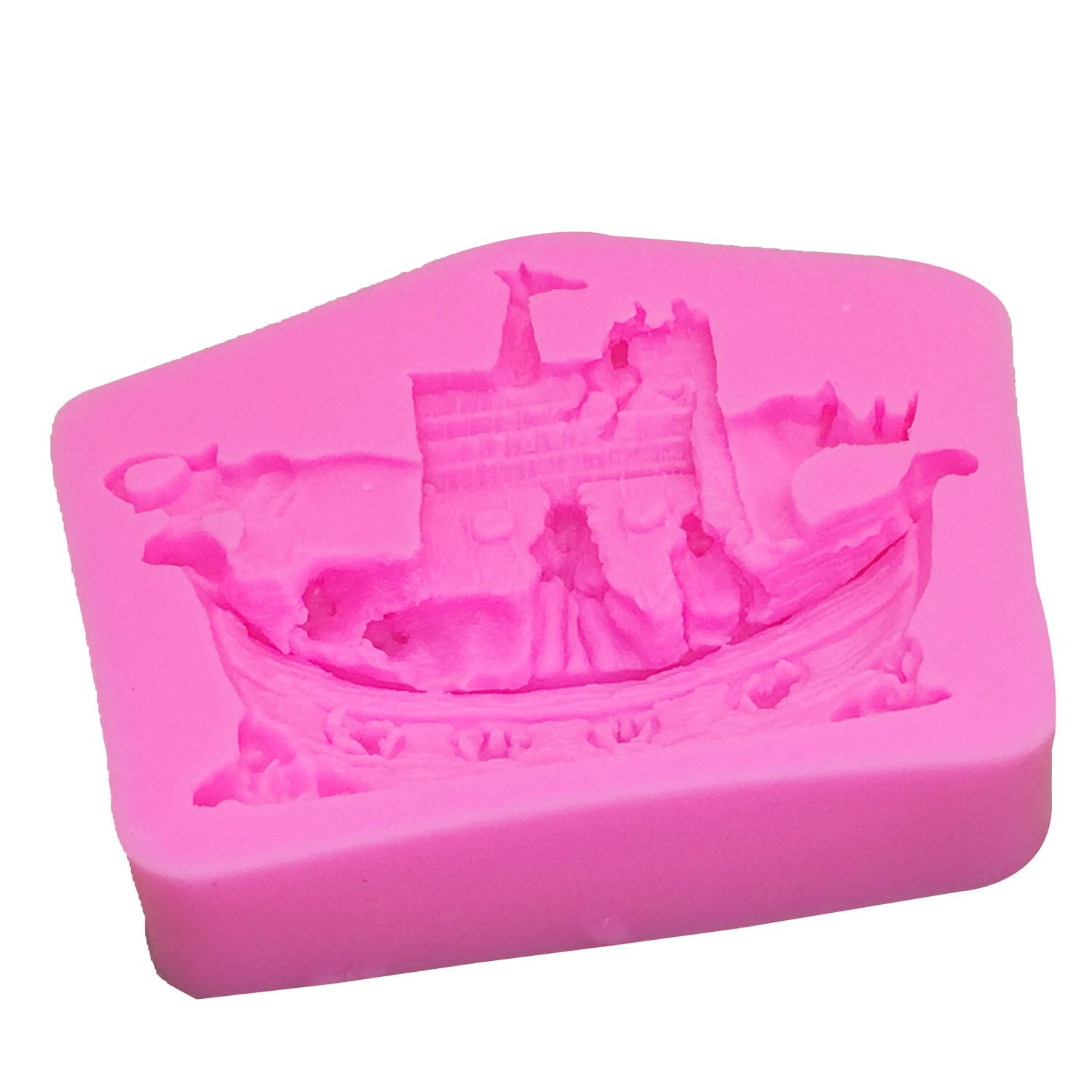 M0137 Pirate Ship Shaped Silicone Mold Cake Decora... – Vicedeal