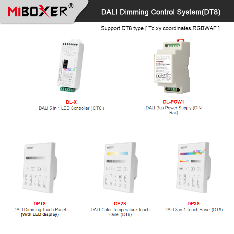 Miboxer DT8 Dali Dimmen Systeem 86 Touch Panel Dal... – Vicedeal