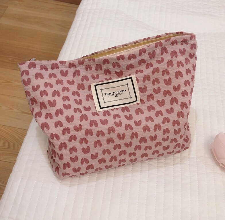 Leuke Hart Cosmetische Bag Case Katoen Make-Up Bor... – Vicedeal