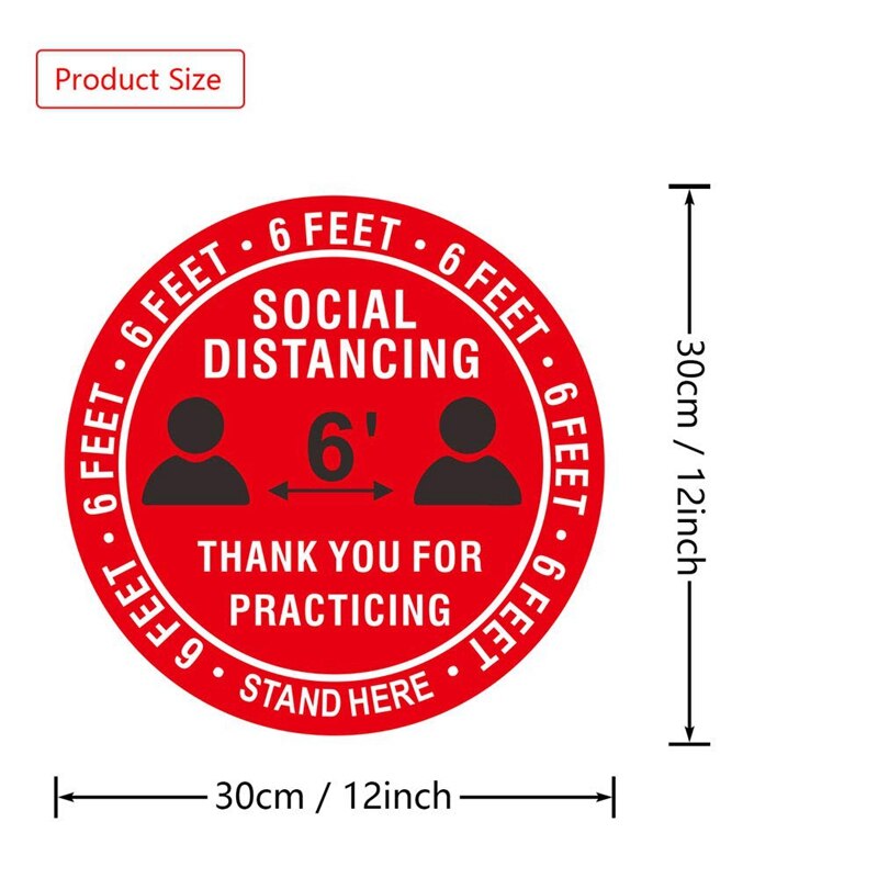 SV-Social Distance -Sticker 10 Pack Extended Stick... – Vicedeal