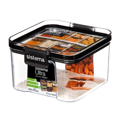 Kitchen Container Square Crisper Transparent Lunch... – Grandado