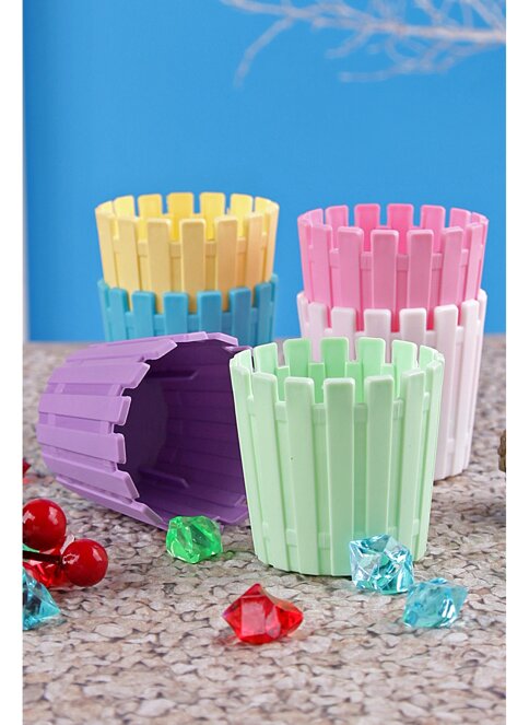 Single Round Flower Pot-Gladiola Model Fresh Yello... – Grandado