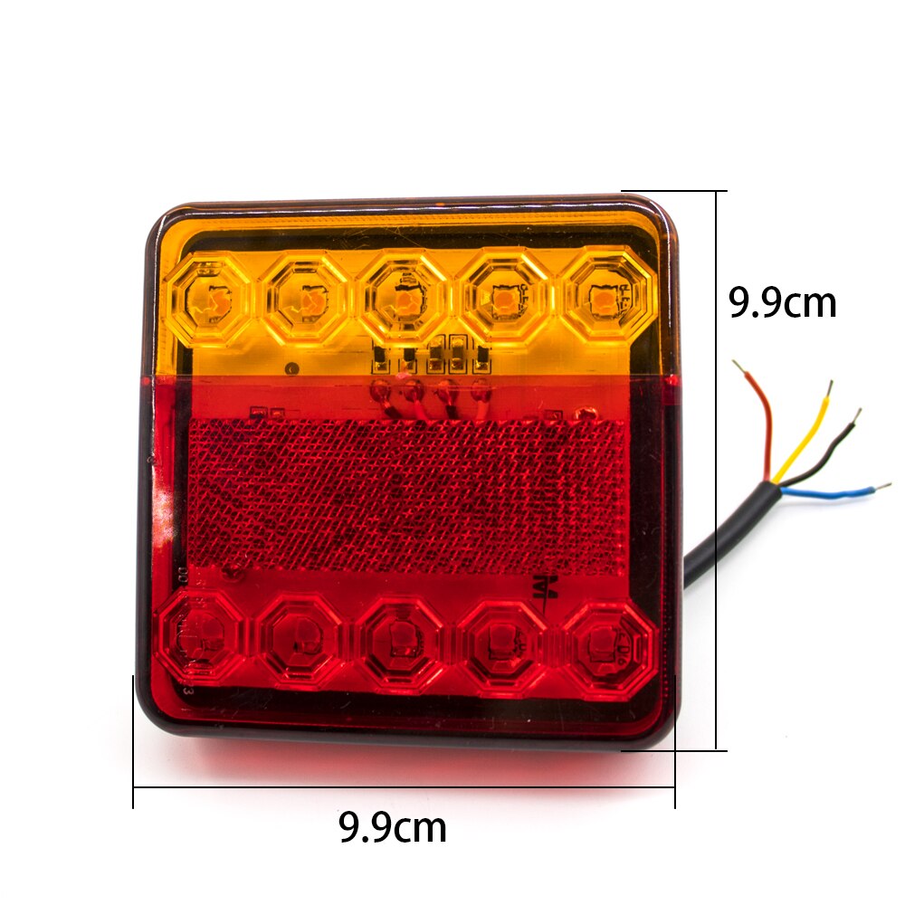 2PCS 10 LED Rear Tail Light Brake Reverse Waterpro... – Vicedeal
