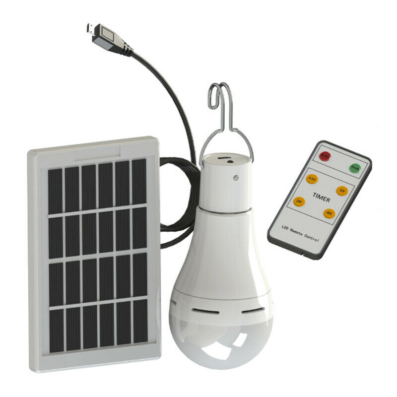 Solar Powered Shed Light Bulb LED Portable Hang Up... – Grandado