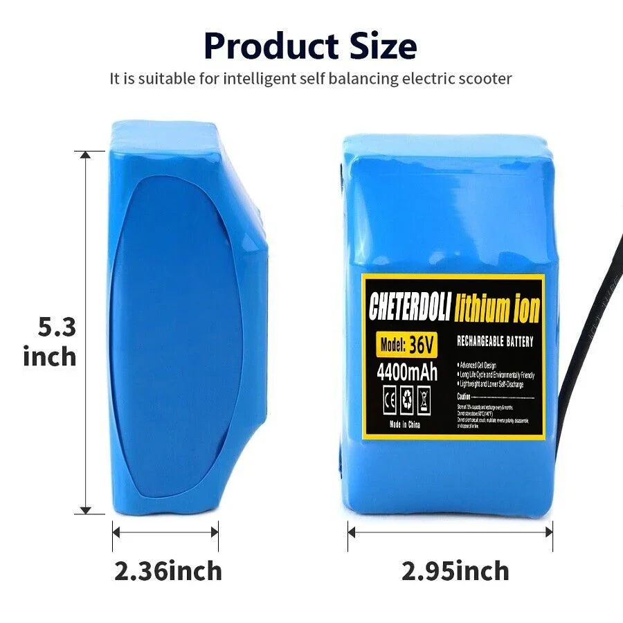 High Battery 36V 12Ah 10s2p Rechargeable Lithium-i... – Grandado