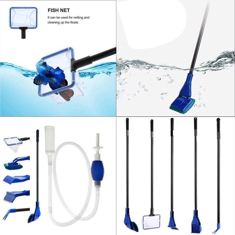 6 Pack Aquarium Water Changer Kit Siphon Fish Tank... – Vicedeal