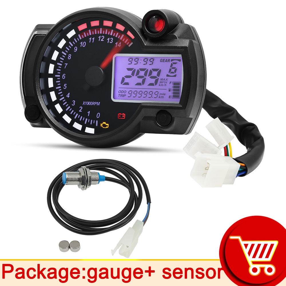 Tachometer Motorcycle Speedometer LCD Digital Moto... – Grandado