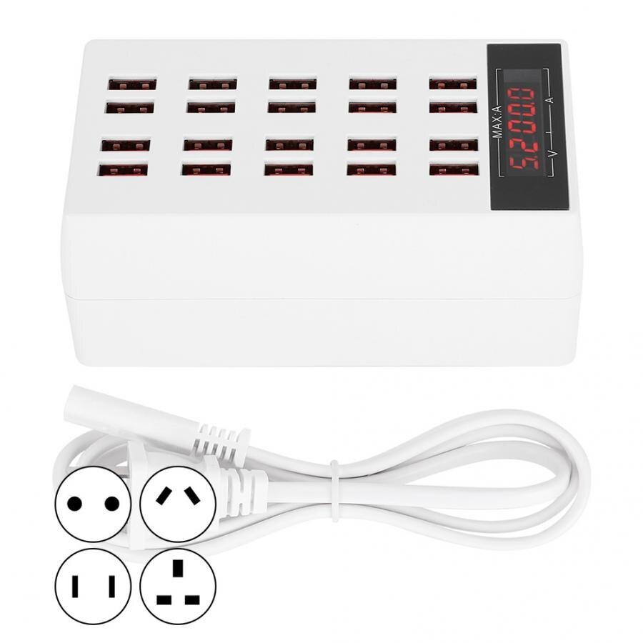 20-Port Charger USB Charging Station Intelligent D... – Vicedeal