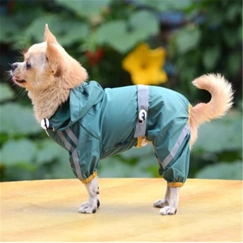 Puppy Dog raincoat waterproof jacket reflective sa... – Grandado