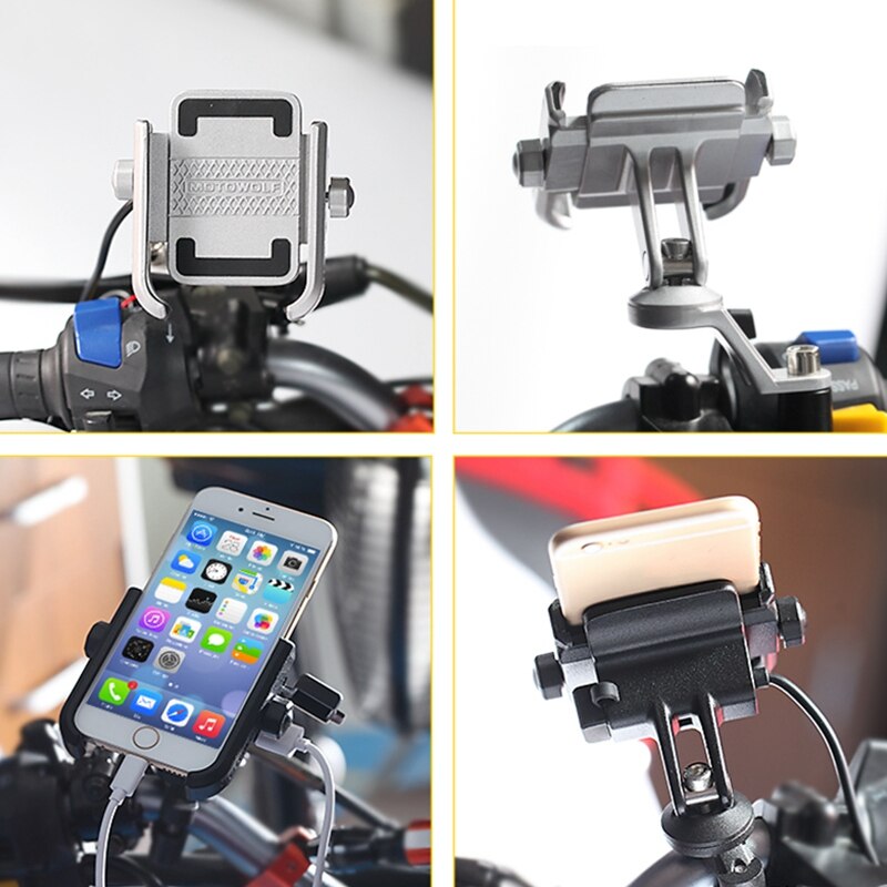 Aluminum Universal Mobile Phone Holder Motorcycle ... – Grandado