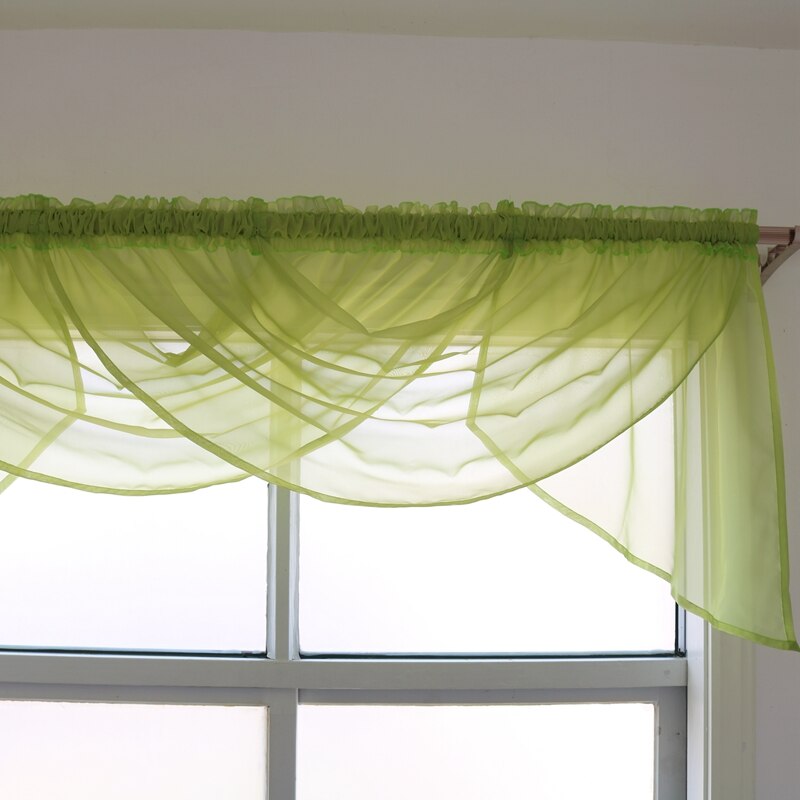 Curtain Valance Sheer Voile Living room Window Pel... – Grandado
