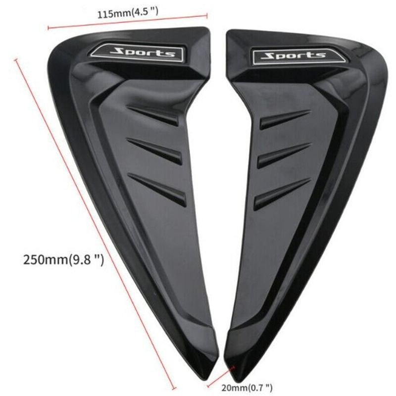 2pcs Universal Sport GT Black Side Fender Air Flow... – Grandado