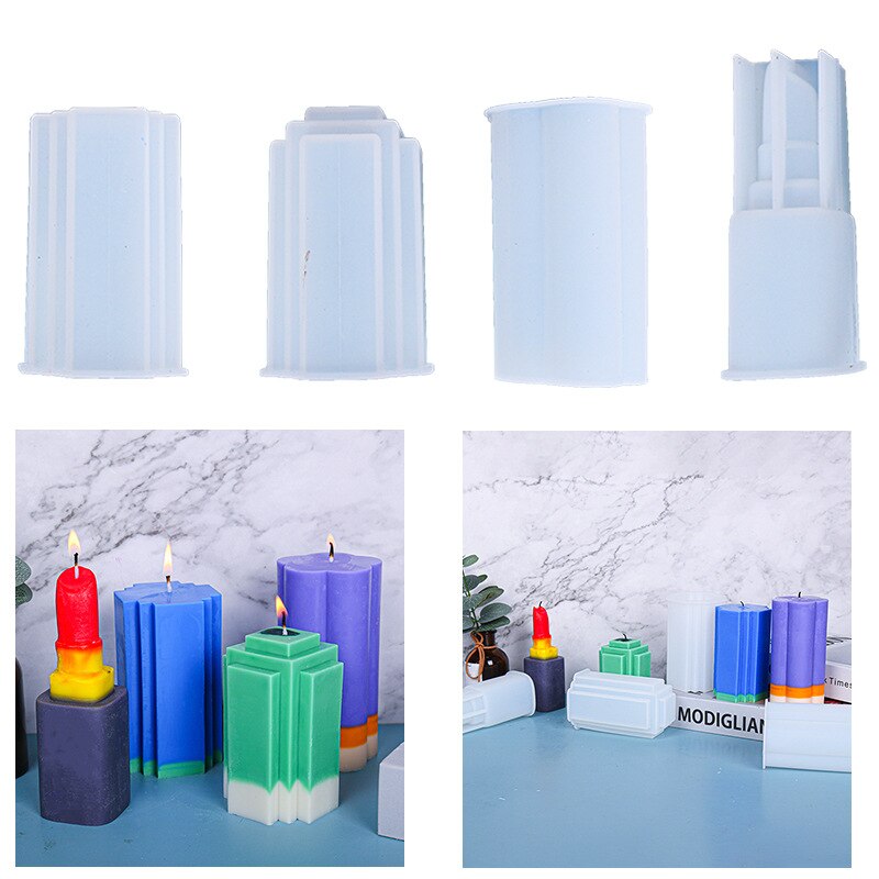 DIY 3D Geometric Candle Silicone Mold Flower Lipst... – Vicedeal