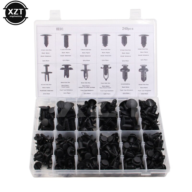 240pcs Plastic Rivets Fastener for Fender Bumper P... – Grandado