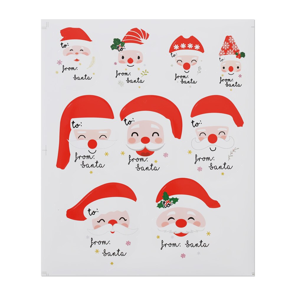 1Sheet Tag Stickers Christmas Name Labels for Fest... – Vicedeal