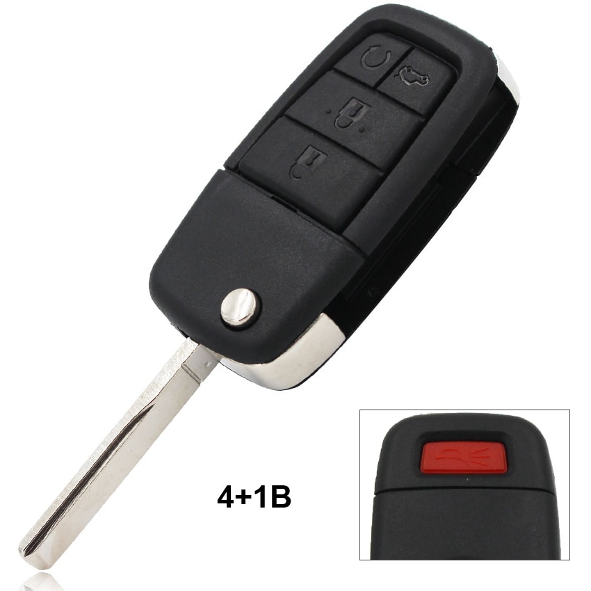 4+1/5 Button Flip Remote Key Shell Case Uncut Blad... – Grandado