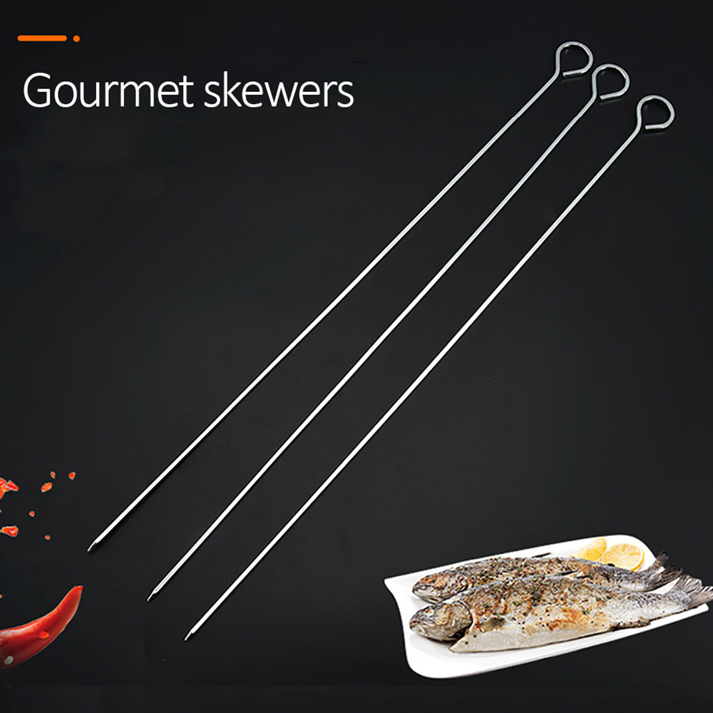 10pcs Stainless Steel BBQ Meat Sticks Long Chef Gr... – Vicedeal