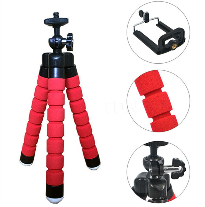 Mini Portable Flexible Sponge Octopus Tripod Stand... – Vicedeal