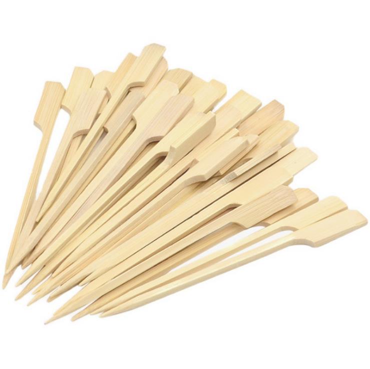 100pcs 15cm Bamboo Skewers Paddle Sticks For BBQ G... – Grandado