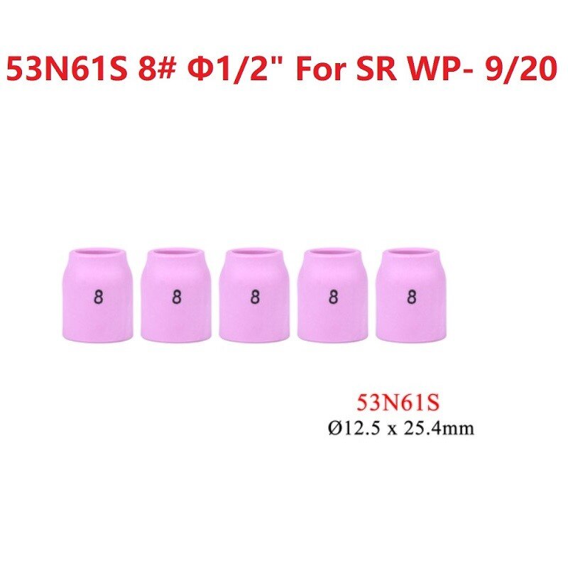 5pcs Ceramic Gas Lens Cup 53N61S #8 1/2\\\\\\\&quo... – Grandado