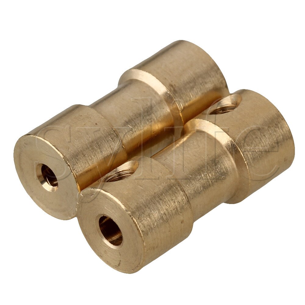 2 x Solid Brass Coupling Shaft Motor Coupler 2.3mm... – Grandado