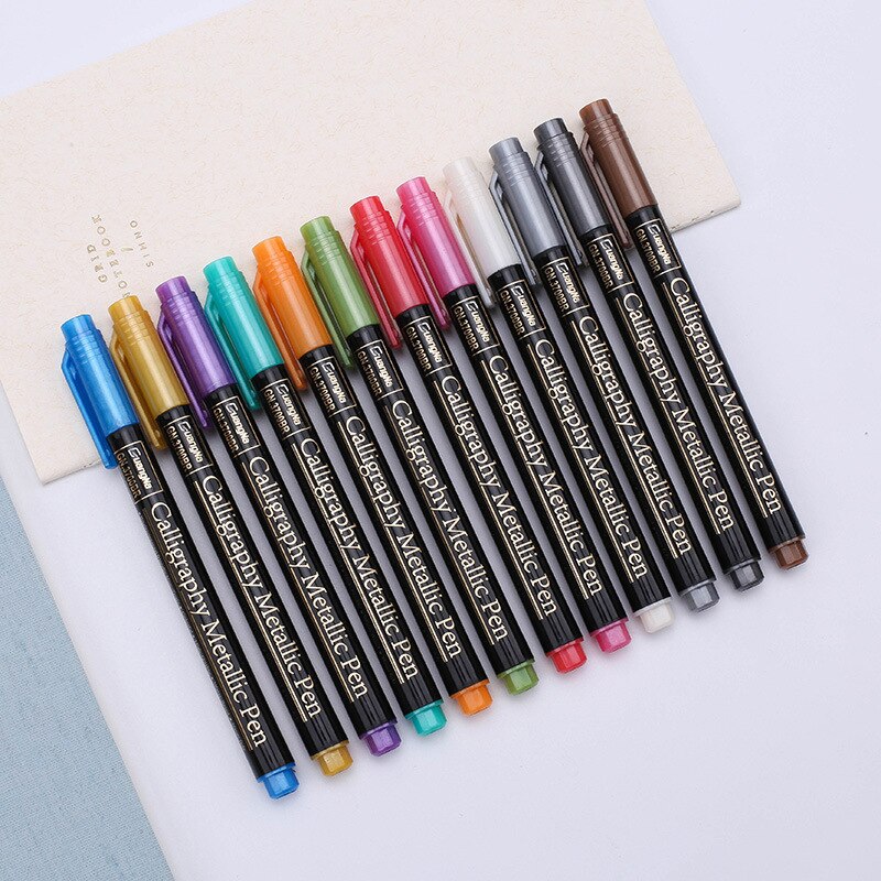 12/20 color metal marker pen color pen art permane... – Grandado