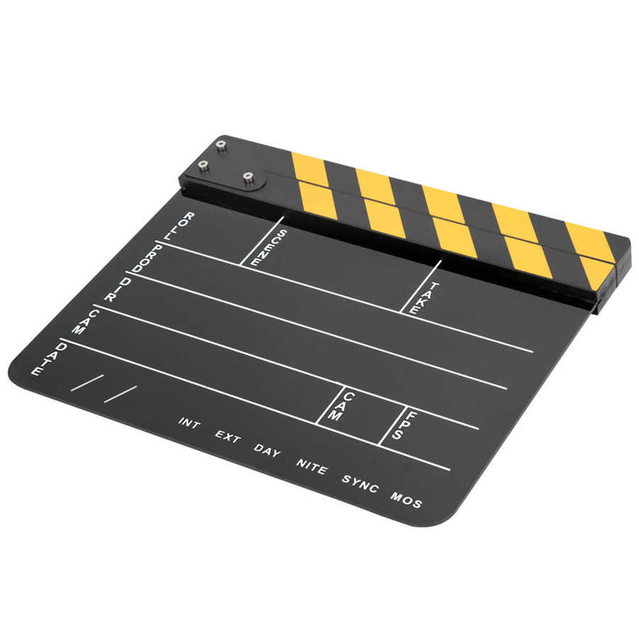 30x25CM Cinema Clapperboard Film Clapperboard Acry... – Grandado