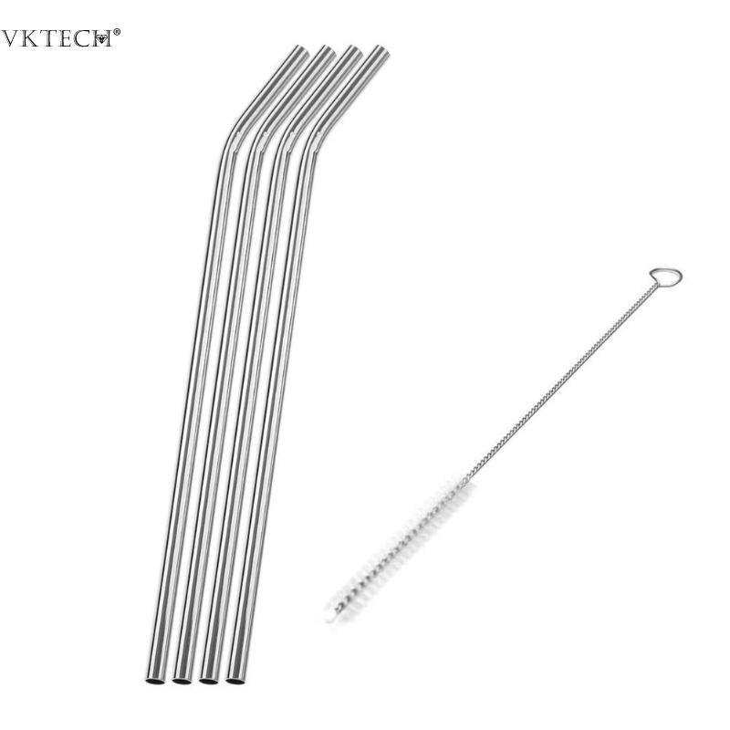 Stainless Steel Metal Straw Reusable Straw with Br... – Grandado