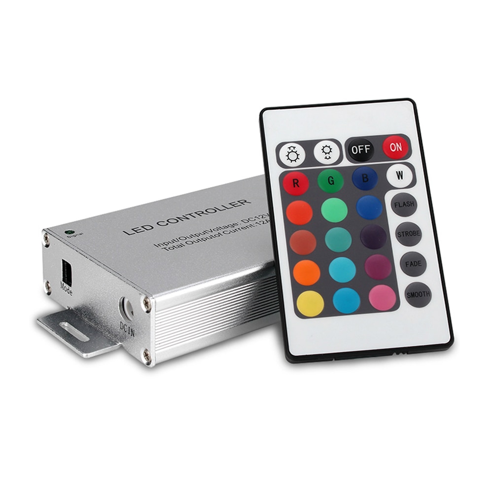 144W RGB IR Remote Controller DC12-24V 24 / 44key ... – Grandado