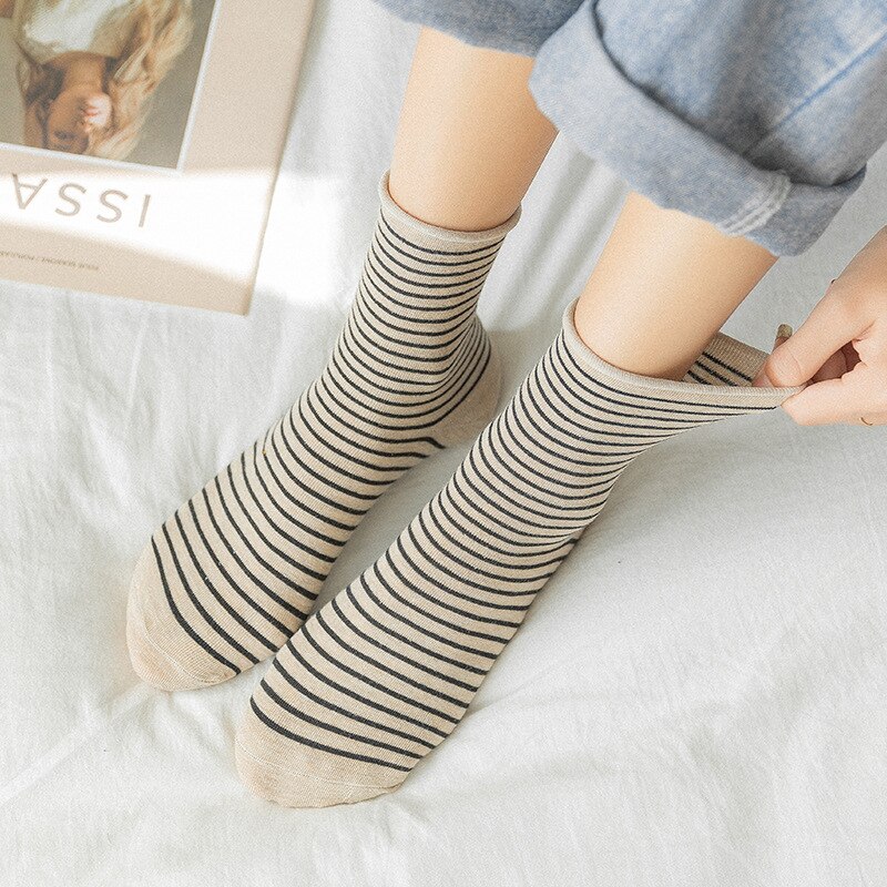 Japanese Harajuku Style Stripe Kawaii Socks Women ... – Grandado