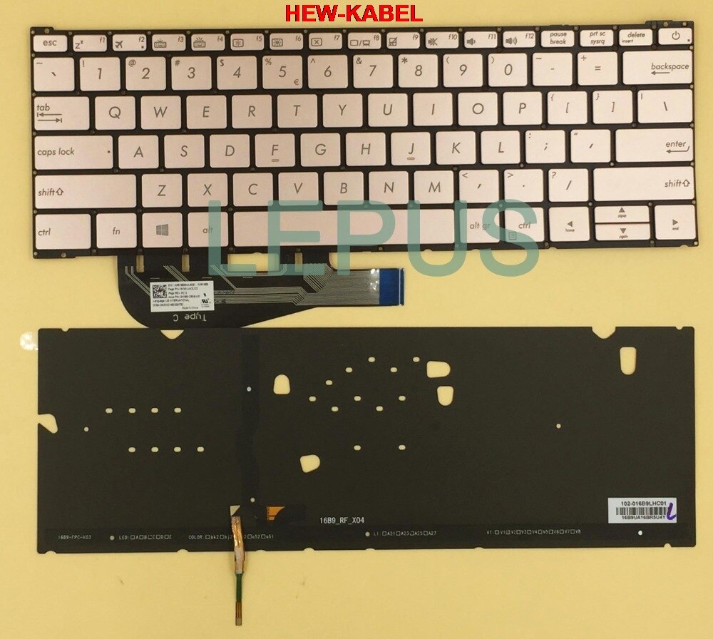 US UI English layout backlight keybord for ASUS ZE... – Grandado