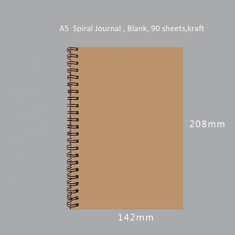 A5 Scrapbook 100gsm Spiral Journal 208 X142mm,Wire... – Grandado
