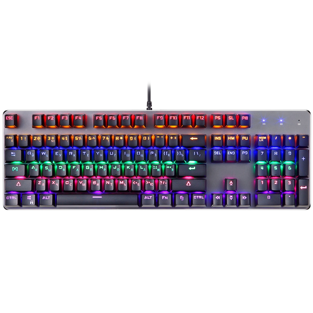 RGB Mechanical Keyboard 104 keys Russian Gaming Ke... – Grandado