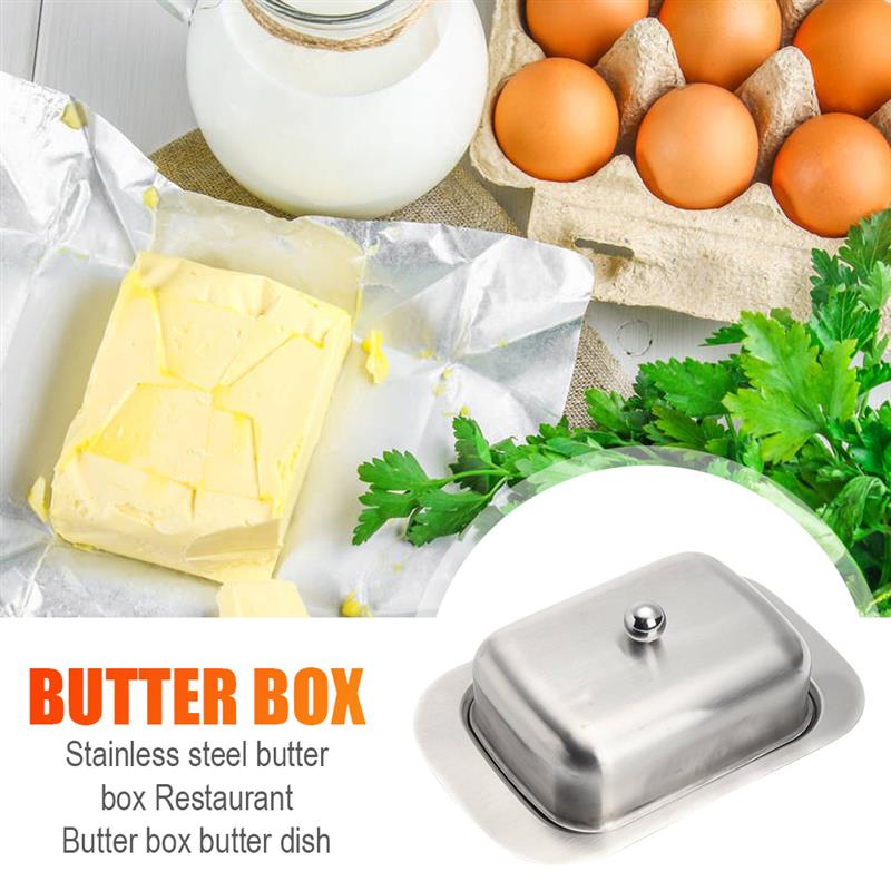 Butter Box Stainless Steel Dining Room Butter Box ... – Grandado