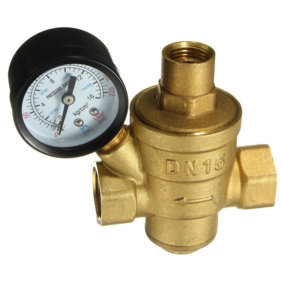 DN15 1/2" Brass Water Pressure Reducing Maint... – Grandado