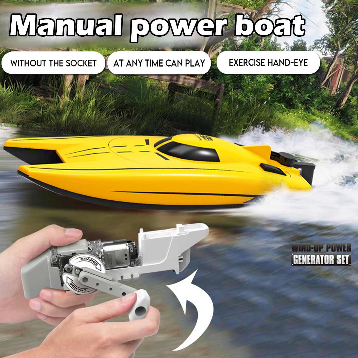 Hand Aangezwengeld Generator Boot/Auto Outdoor Zwe... – Vicedeal