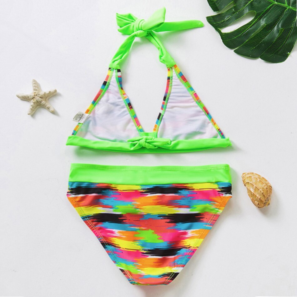 6-16T Little and Teen Girls Bikini Swimsuit Set Tw... – Grandado