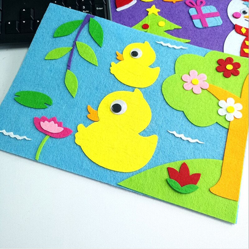 Kinderen Diy Cartoon Diy Sticker Speelgoed Non-wov... – Grandado