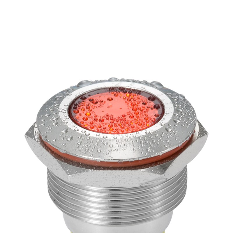 22mm metal indicator LED small waterproof power si... – Vicedeal